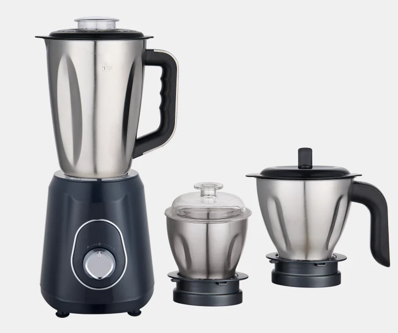 New Design 3 in 1 Stainless Steel Jug Food Blender Grinder Chopper High ...