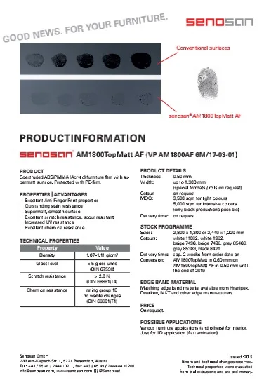 Scratch Resistance Anti-Fingerprint Senosan Acrylic MDF for Furniture