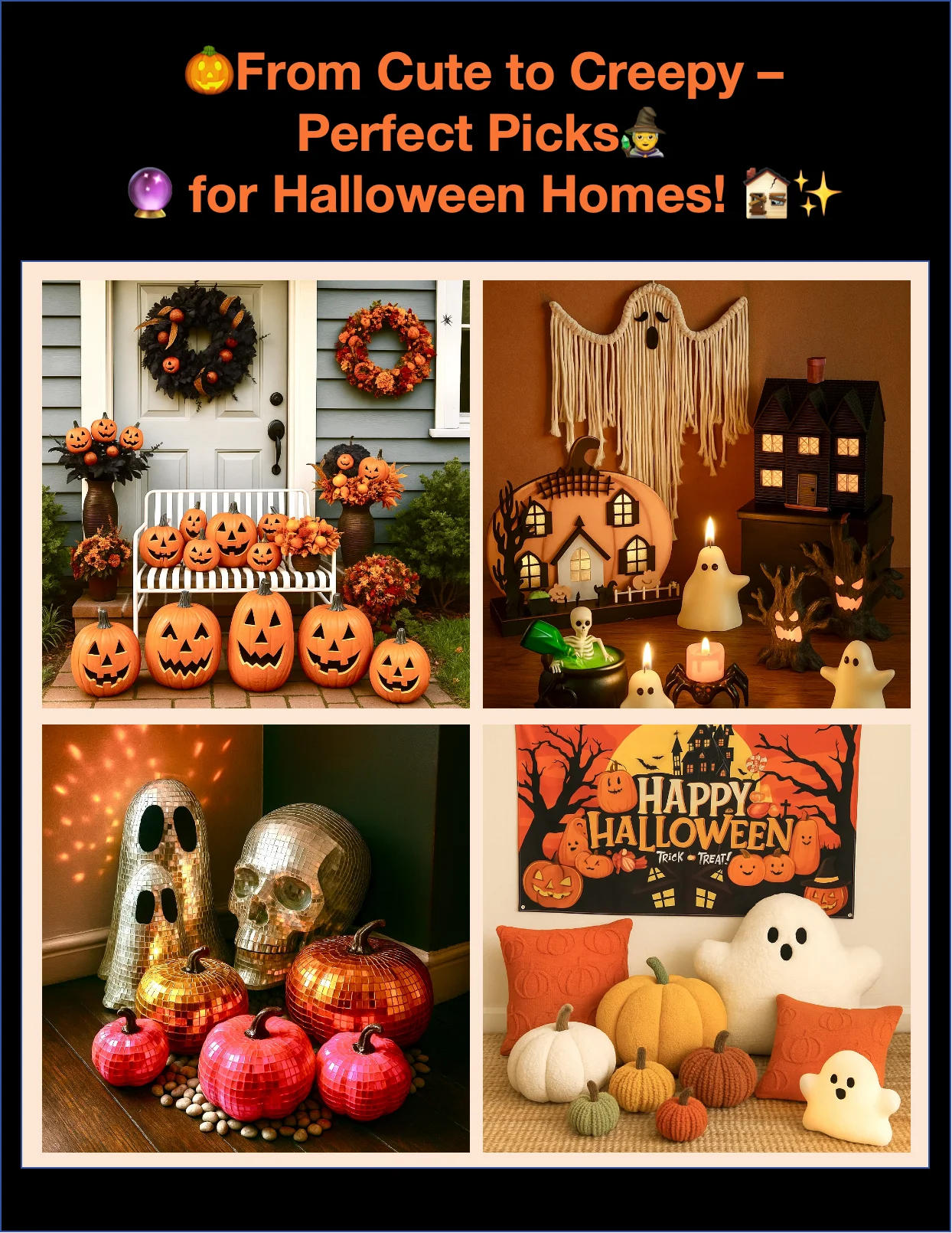 2025 Halloween Plastic Spider Web Wreath Skulls Baubles Haunted Spooky ...