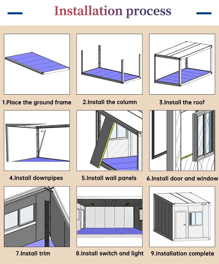 Luxury Prefab Tiny Home Villa Hotel Shop Apartments Container House ...