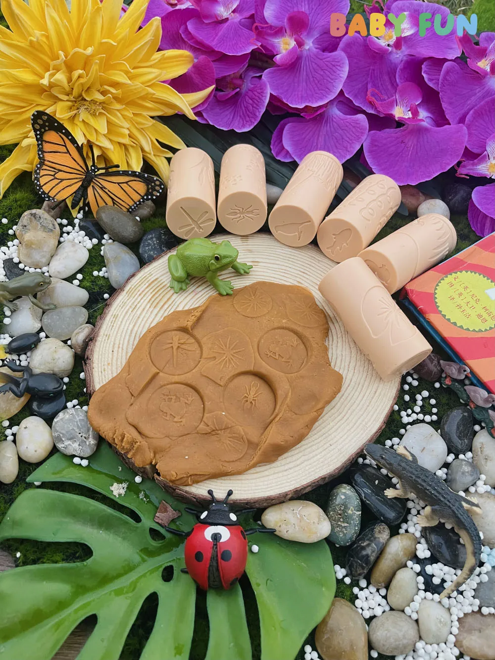 24pcs Roll Play Dough Rollers - Forest Friends Pond Life Ocean Life ...