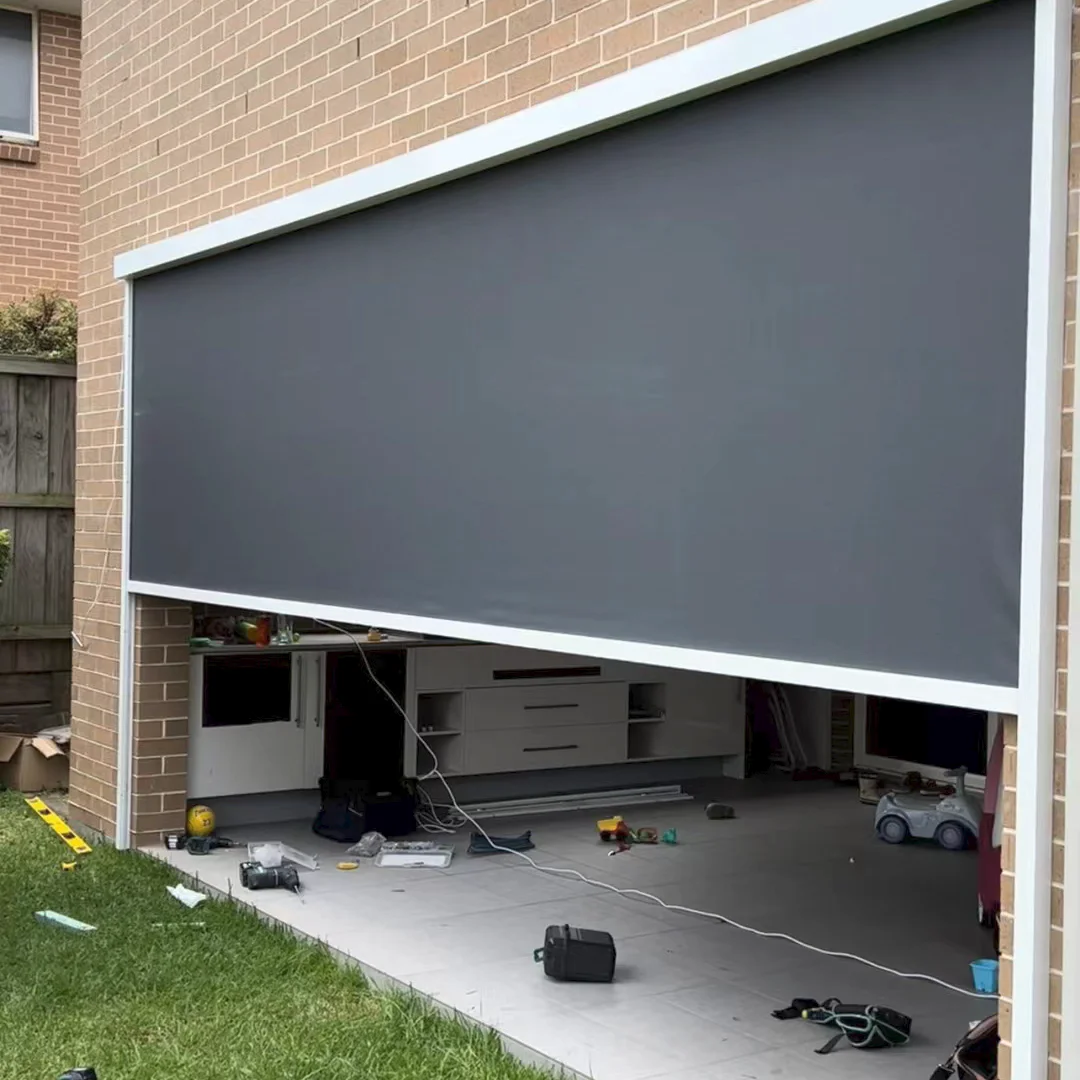 Manual Zip Track Screen For Outdoor Patio Screen/ Pergola Side Screen ...