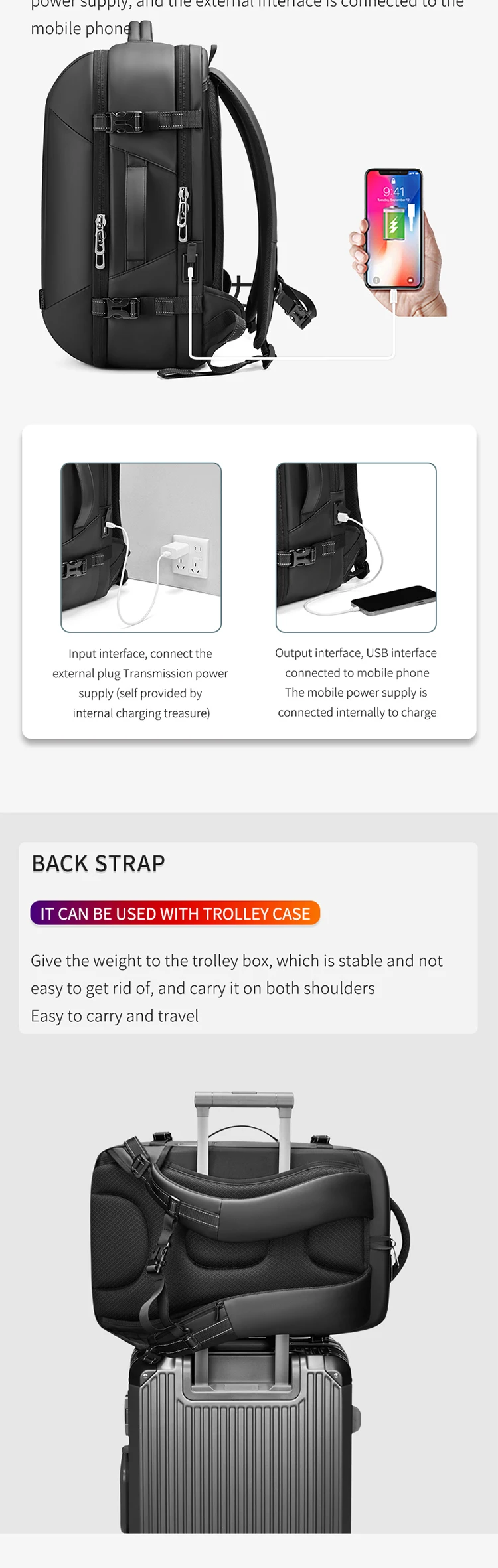 Wholesale Custom Flipped Nylon Laptop Backpack Unisex Lightweight ...