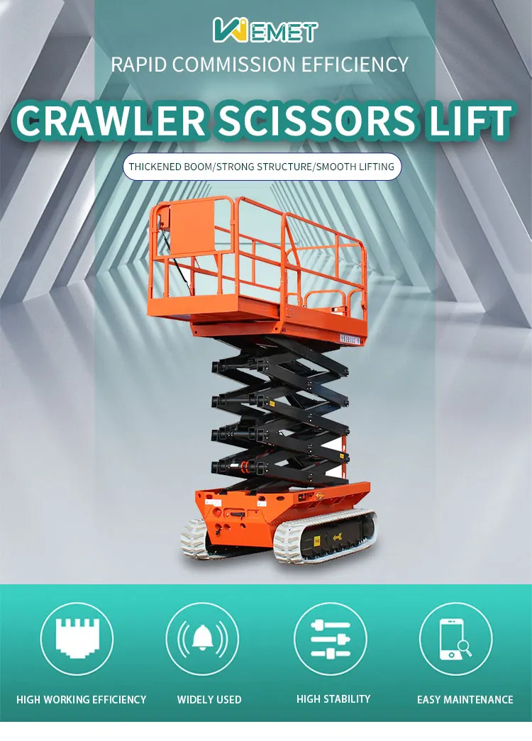 Rough Terrain Scissor Lift - Electric Crawler Solutions