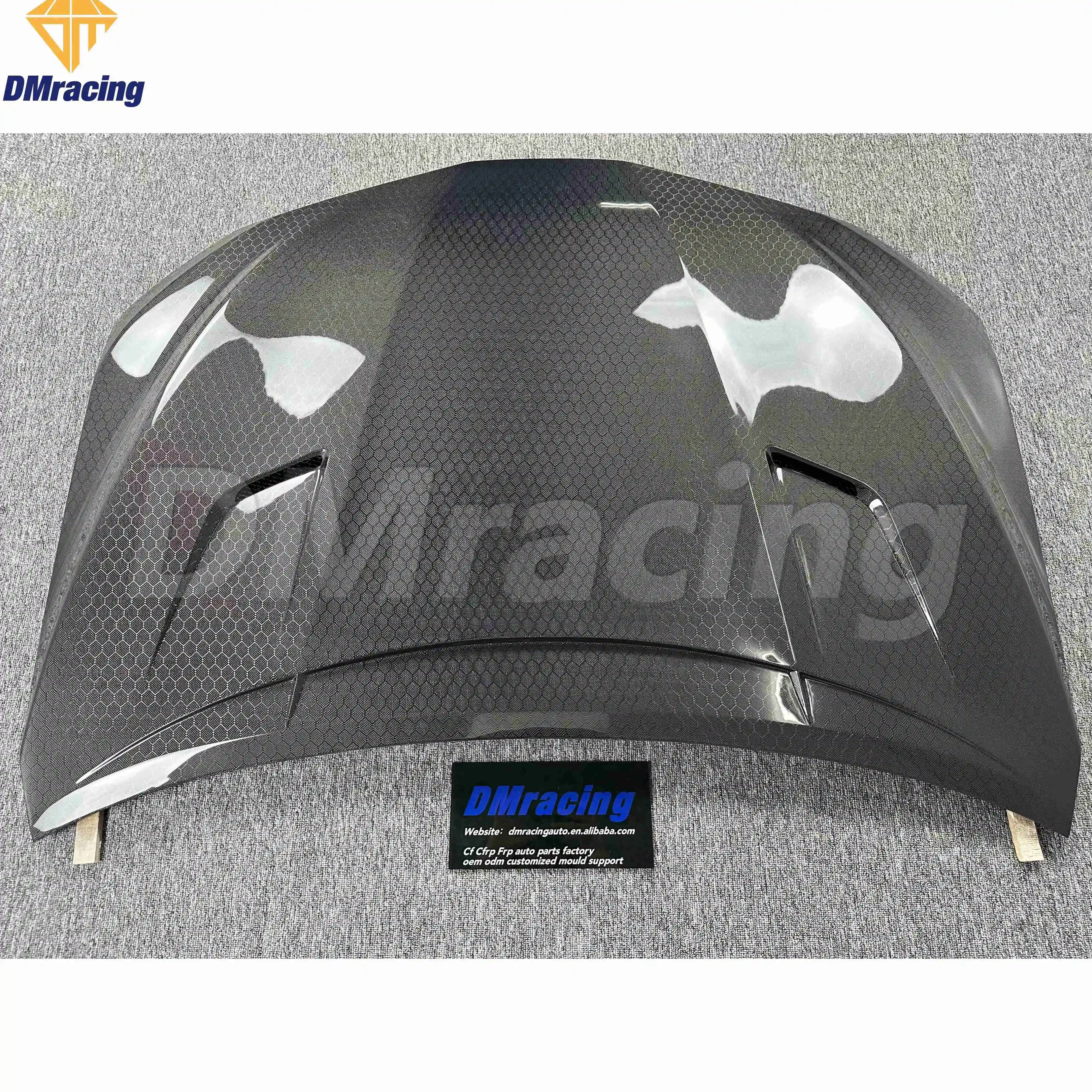 DM Style Honeycomb Carbon Fiber Hood Bonnet for Toyota Camry 2018-2021 ...