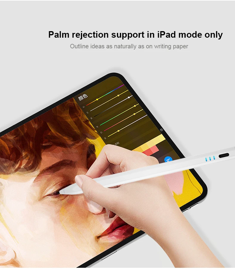 Smart Active Stylus Drawing Pencil Touch Screen Pen With Dual-mode For ...