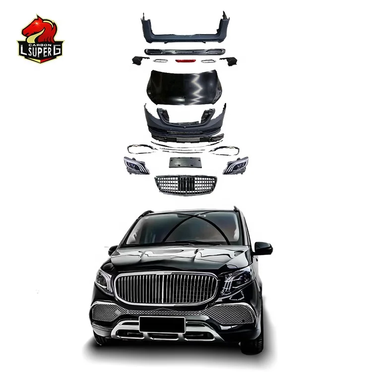 For Mercedes Benz Vito W447 Bodykit Upgrade To M Style Facelift Car ...