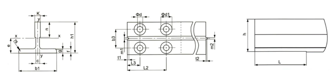 Elevator Guide Rail 13K T75 T89 T90 - 5meters Steel Part