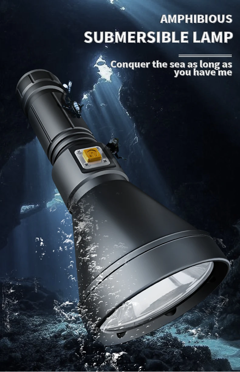 Under Water Diving Flashlight P90 Led 5000 Lumen High Lumens Torch ...