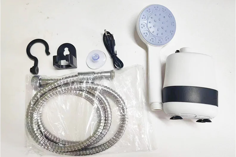 Outdoor Shower Set with Built-in Battery - Portable & Eco-friendly