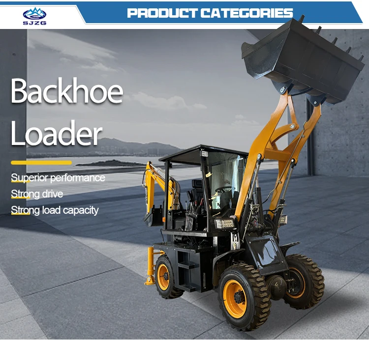 Support Customization High Performance Backhoe Loader with CE ...