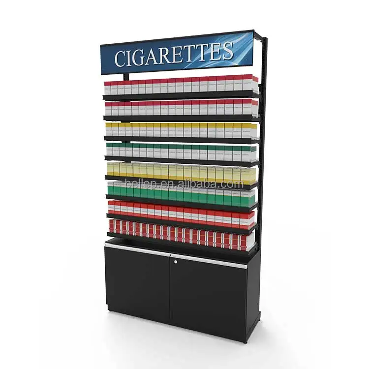 Smoke Shop Tobacco Shelves Fixture - Metal Cigarette Rack