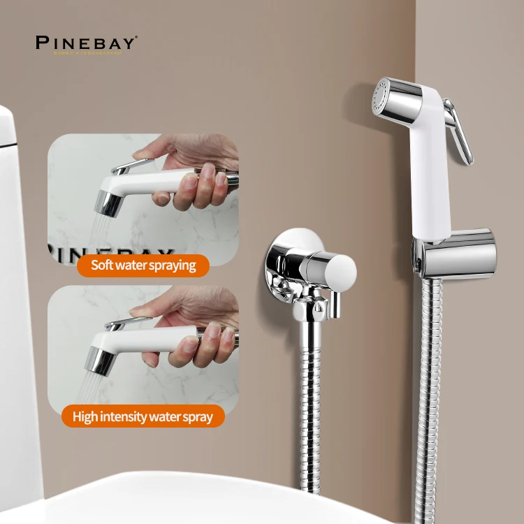 PINEBAY Modern High Pressure Saving Water Shattaf Seat ABS Plastic Wall ...