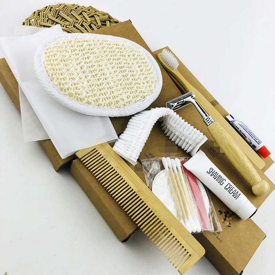 Custom Eco Friendly Biodegradable Kraft Paper Packed Hotel Resort Dry ...