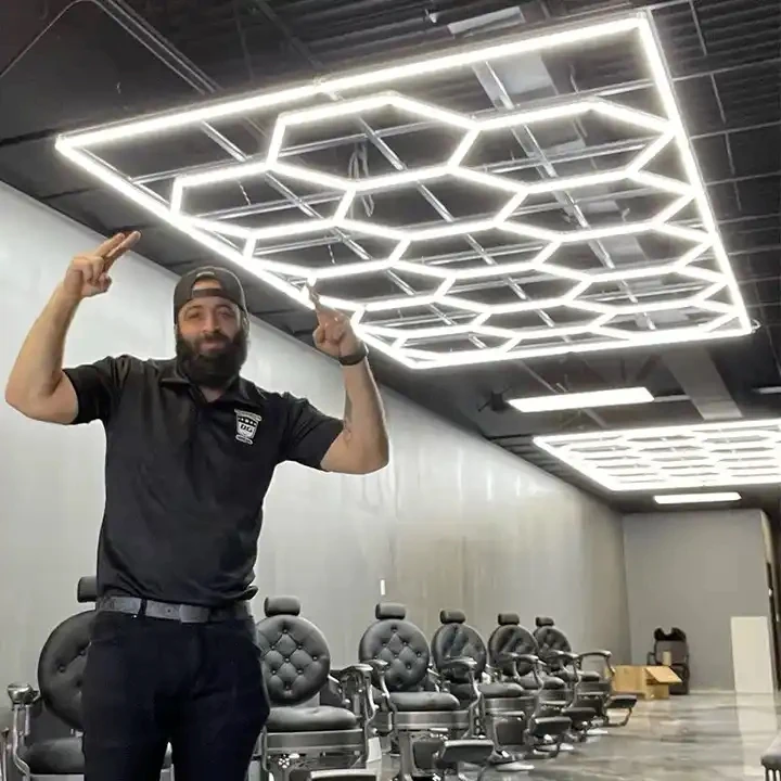 High Lightnesstakenow Pro Led Handheld Inspection Hexagon Panel Hex Led Ceiling Wall Detailing ...