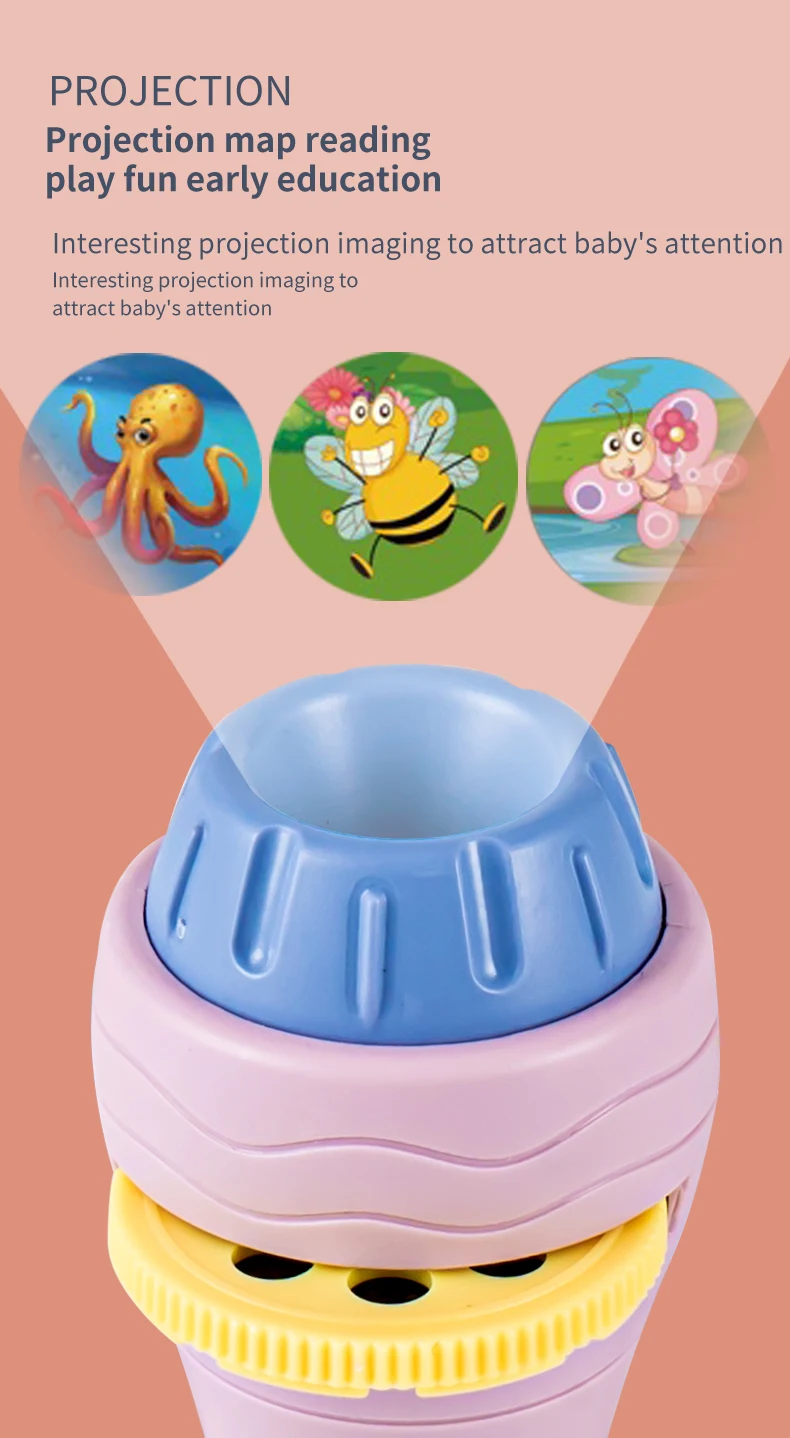 New Design Portable Projection Animal Flashlight For Educational ...