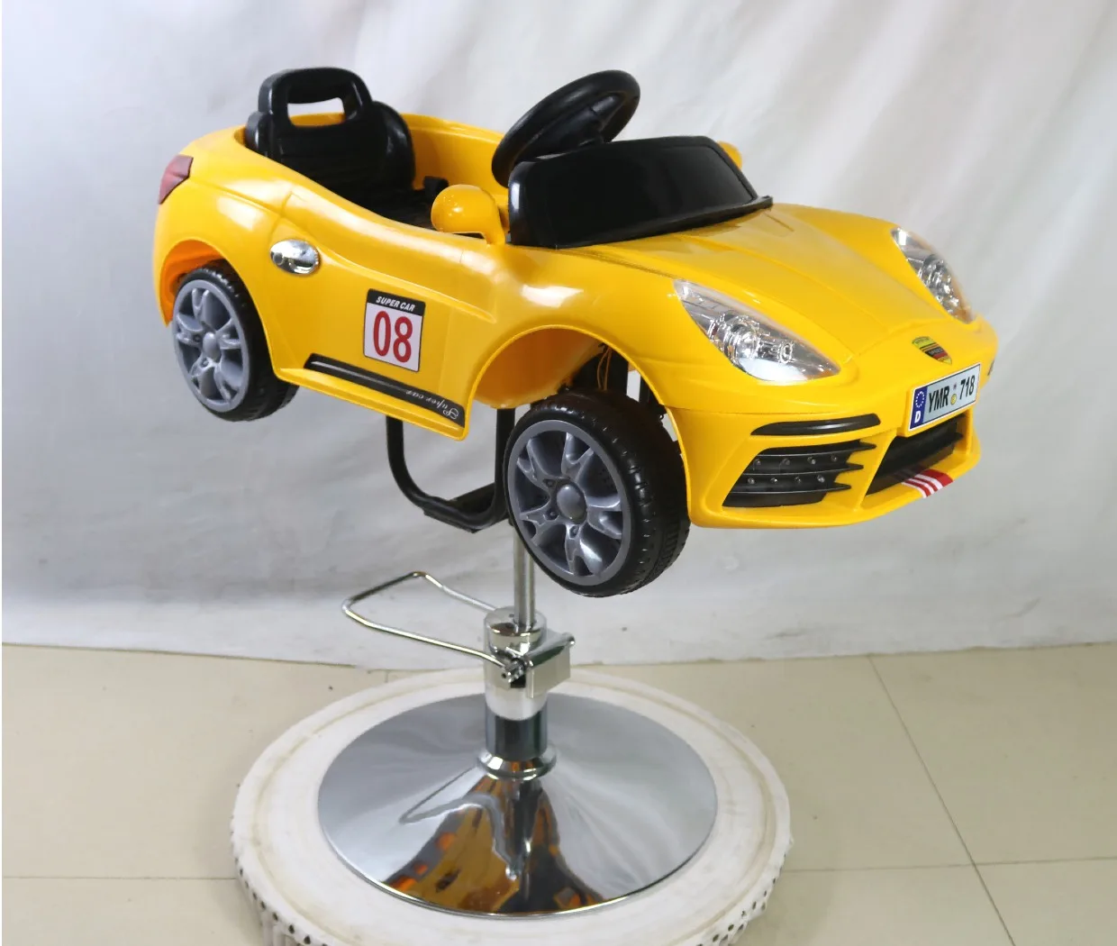 Hair Salon Equipment Barershop Furniture Kids Barber Chair Blue White ...