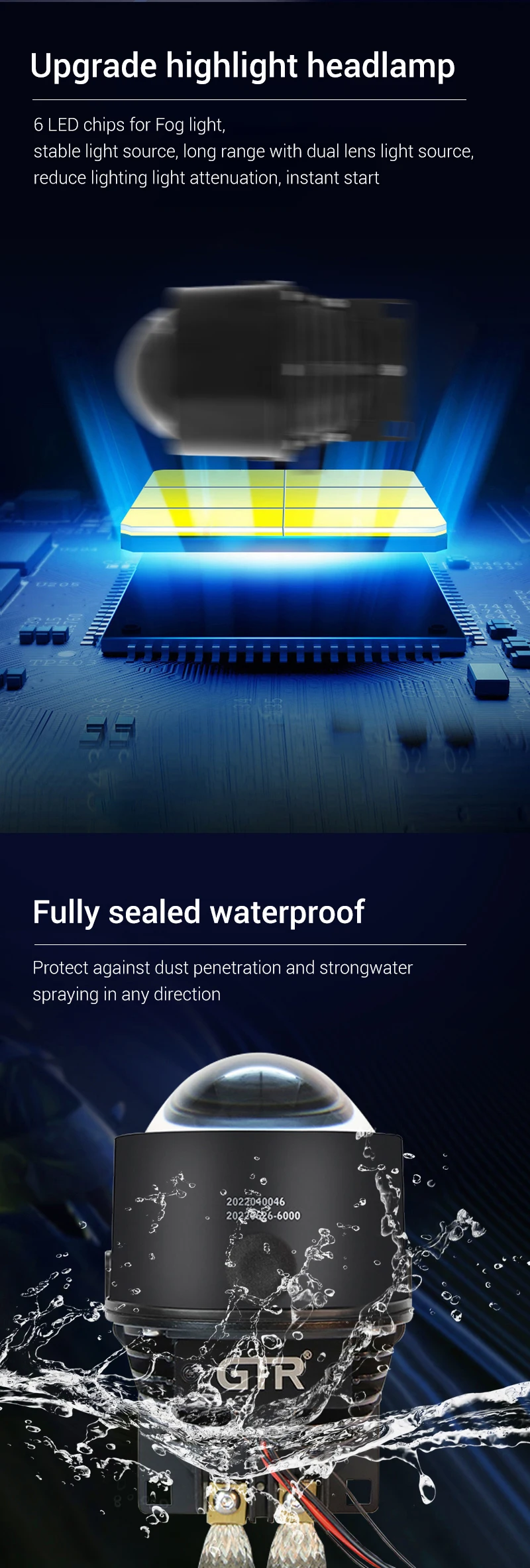 Fog Light Daytime Running Lamp Fog Lamp With Led Light Biled Fog Lamp ...