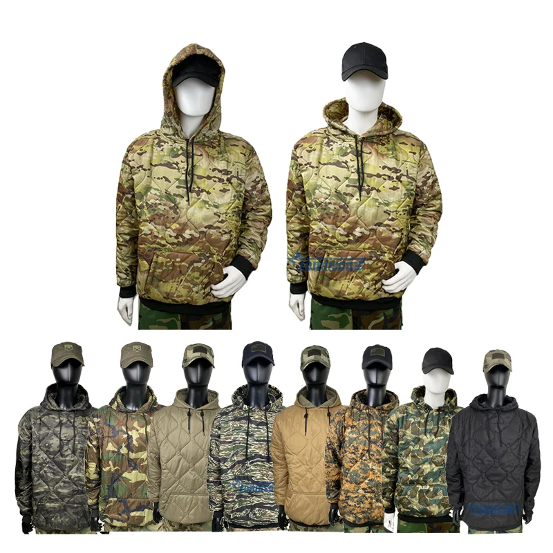 Factory Price Tactical Use Camo Woobie Custom Logo Men's Jacket ...