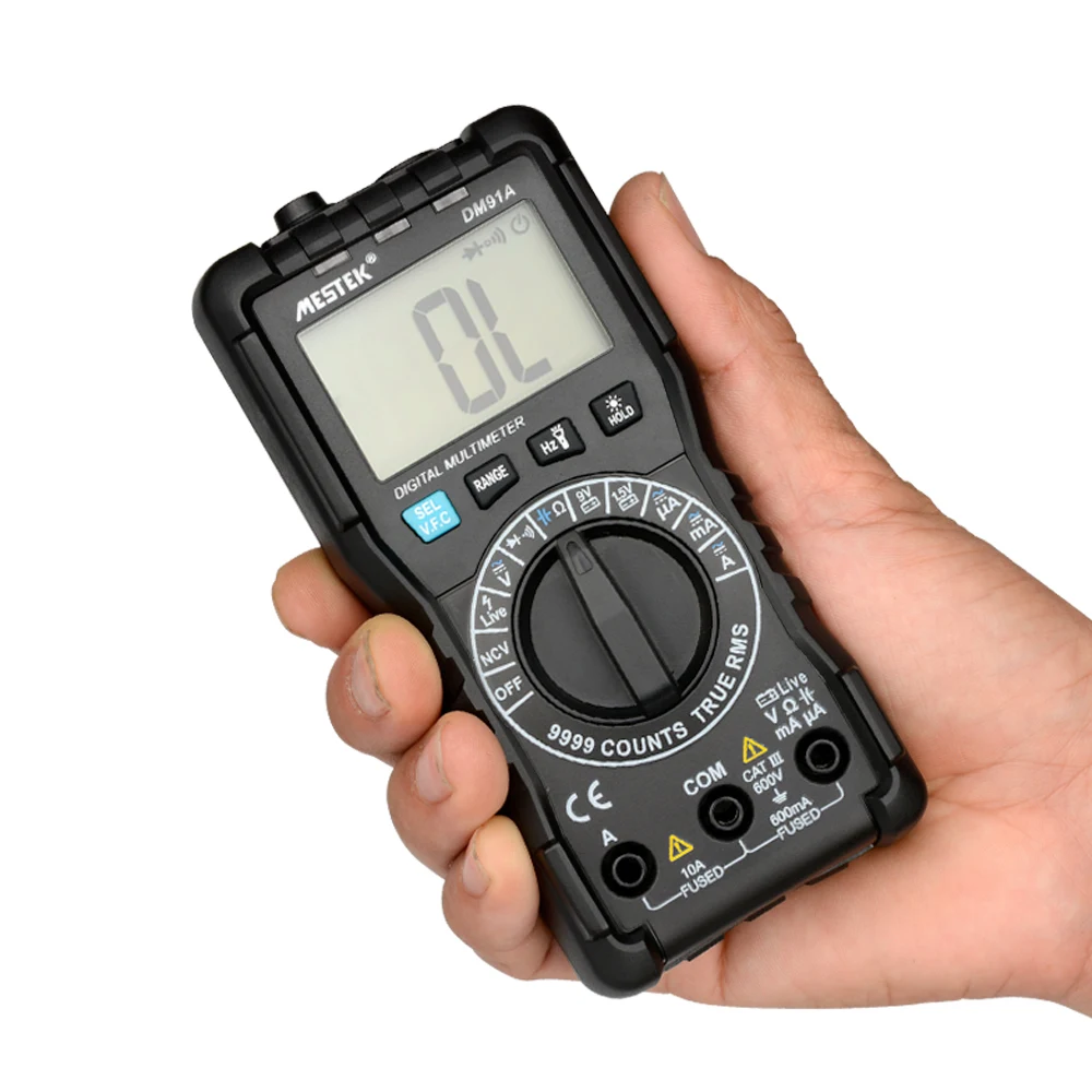 Multimeter 10a Ac/dc Current Transistor Tester Electrical Ncv Test ...