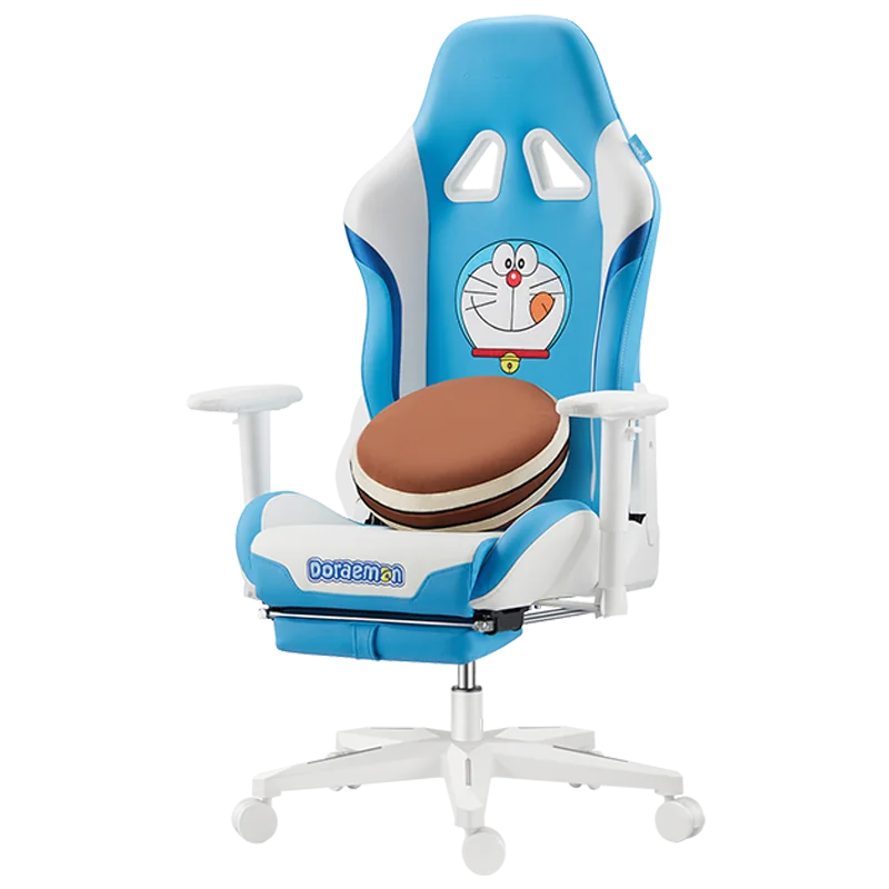 Ergonomic Doraemon Gaming Desk Chair for Kids - Comfort & Durability