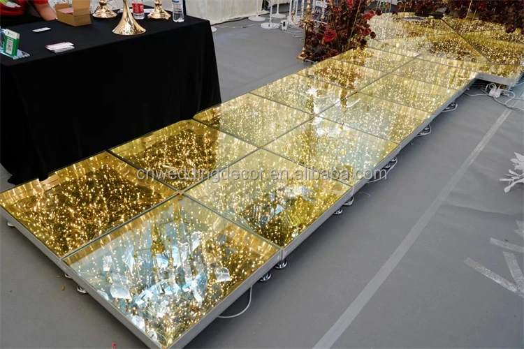 Glass Floor Wedding - Elegant Tempered Glass Stage Platform