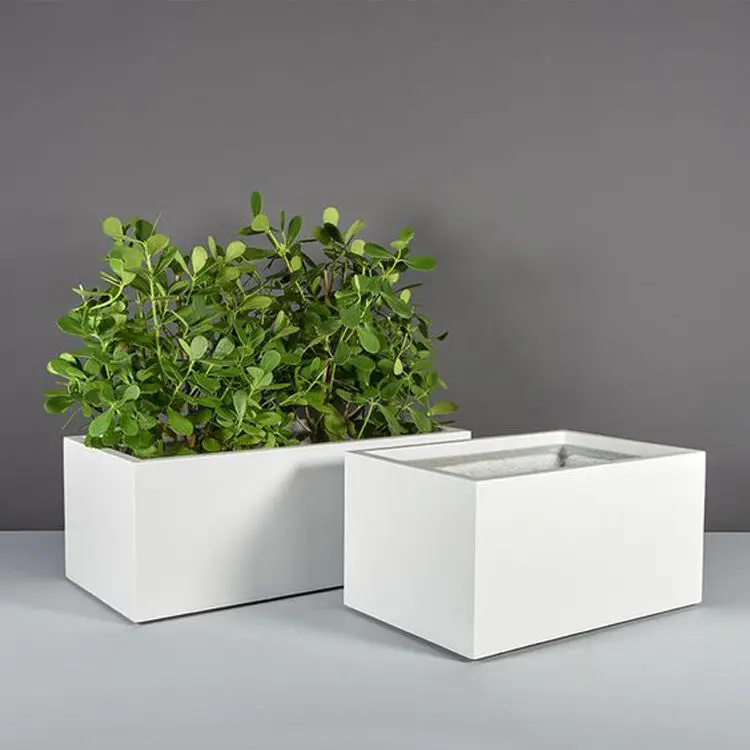 Large Rectangular Plant Pots - Customizable Outdoor Solutions