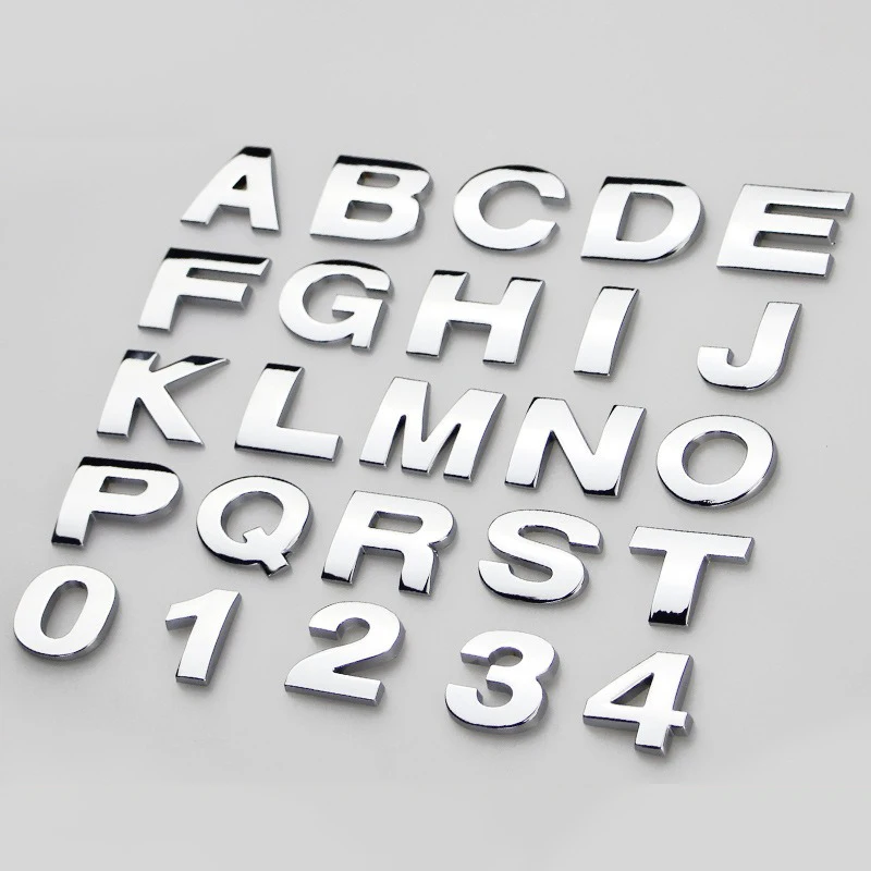 Wholesale Custom Chrome ABS Plastic Car Sticker Emblem Modern VIP Mark ...