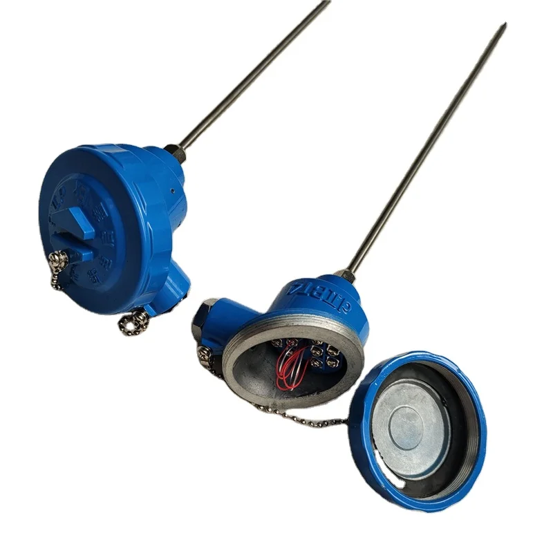 6x900mm with 4-20mA transmitter pt100 probe WZP temperature sensor ...