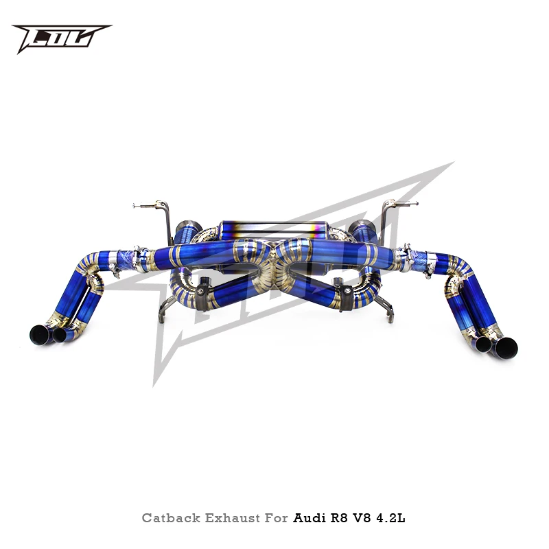 Auto Vacuum Valve Catback Exhaust System Pipes for Audi R8 V8 4.2L 2008 ...