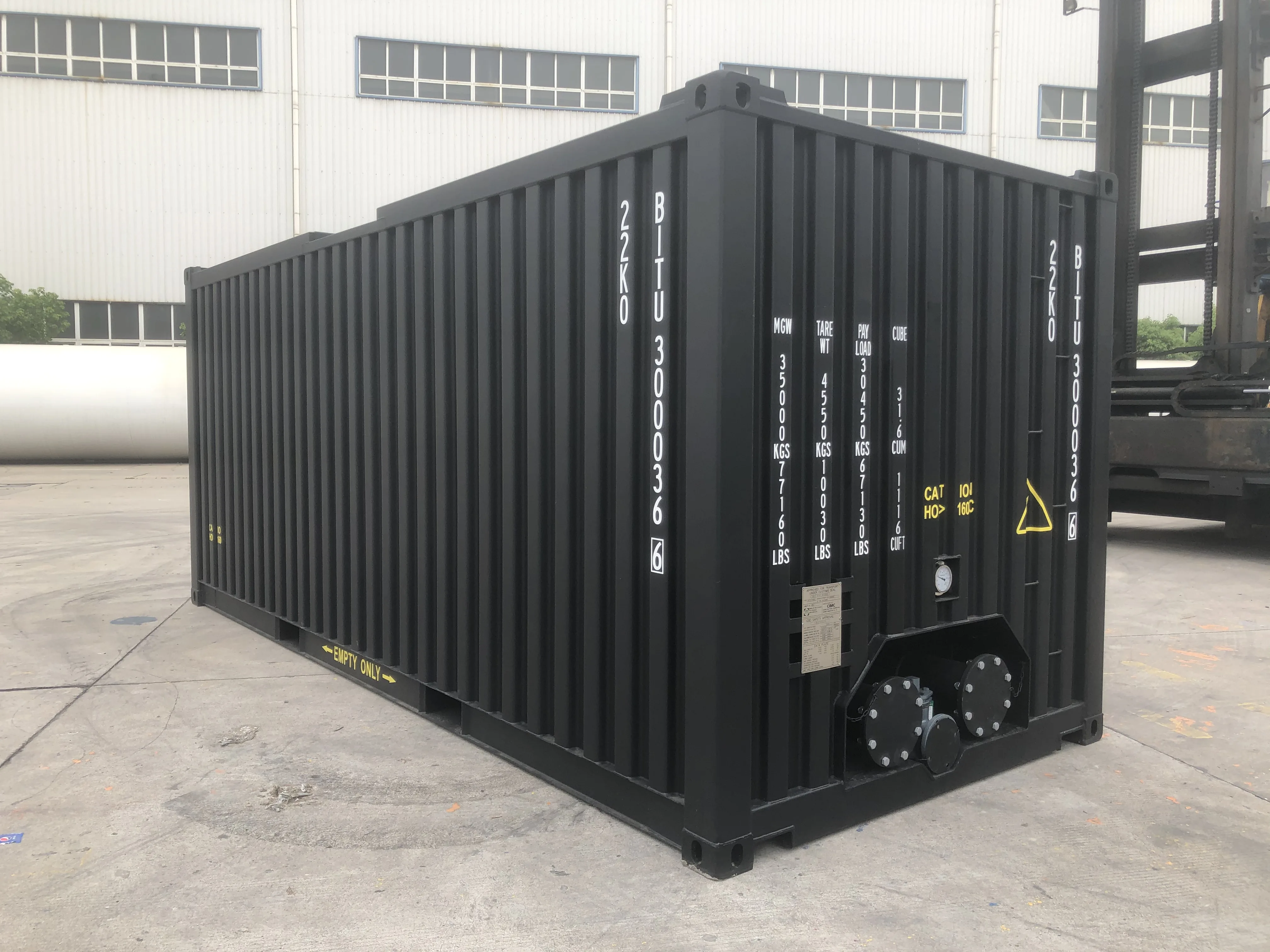 ASME, ISO 20 Feet Electric Heating Bulk Asphalt Storage Container