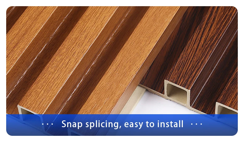 Slatted/Fluted Exterior Siding Co-Extrusion External Wall Cladding 219 ...