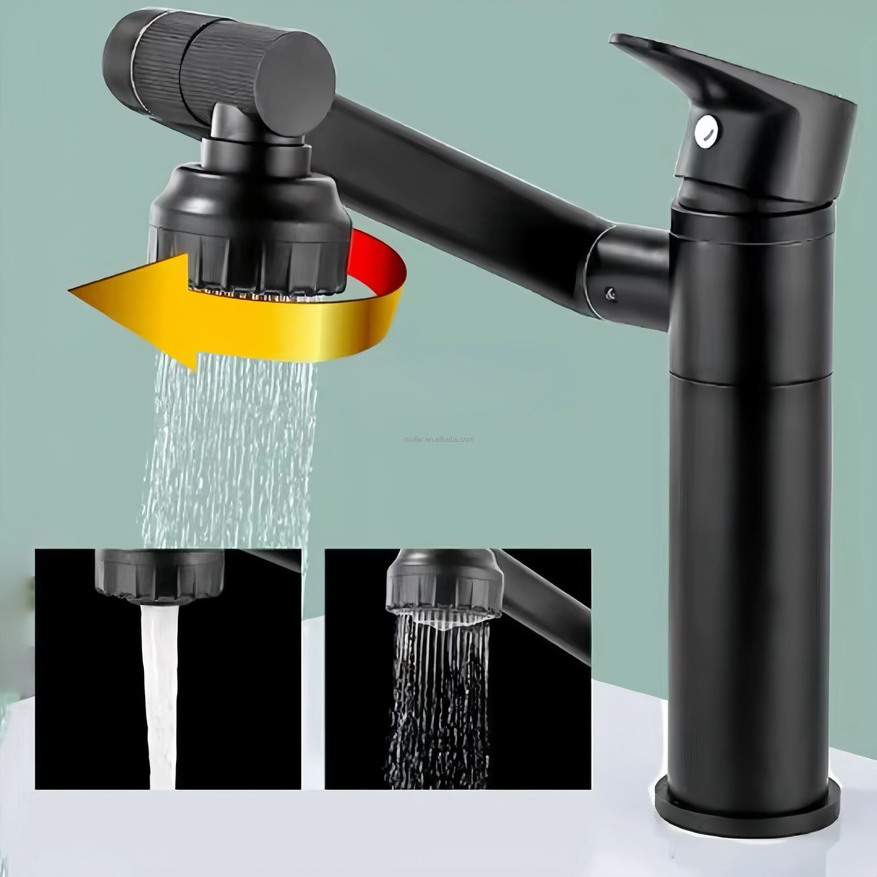 Modern Mechanical Arm Universal Faucet Extension Water Spout Universal ...