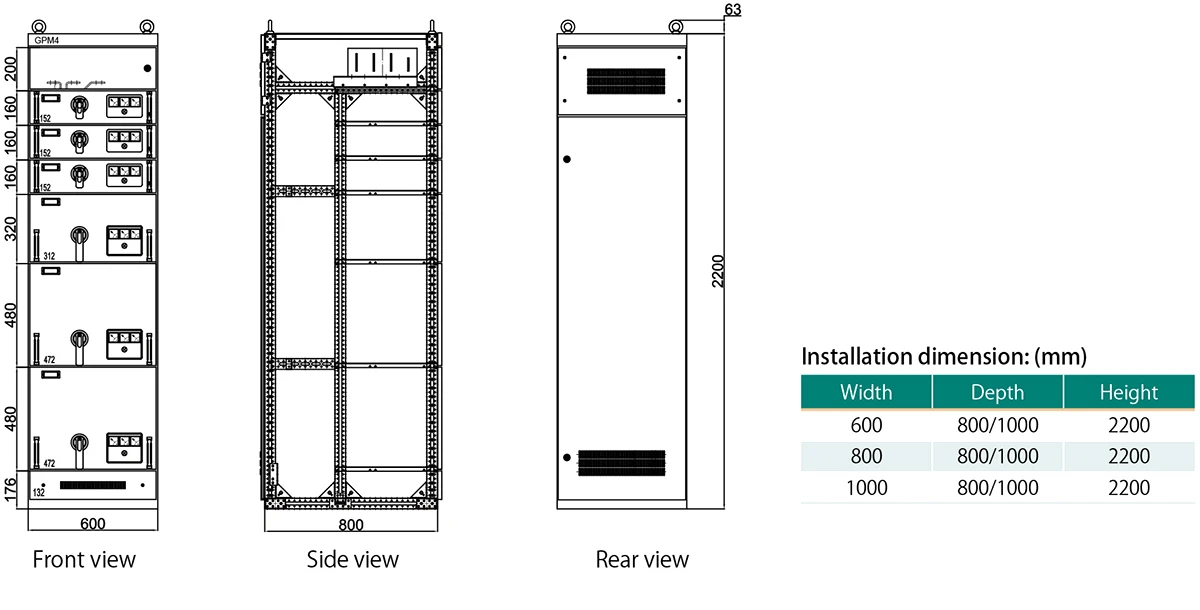 GCS Low Voltage Switchboard Power Distribution Equipment Electrical ...