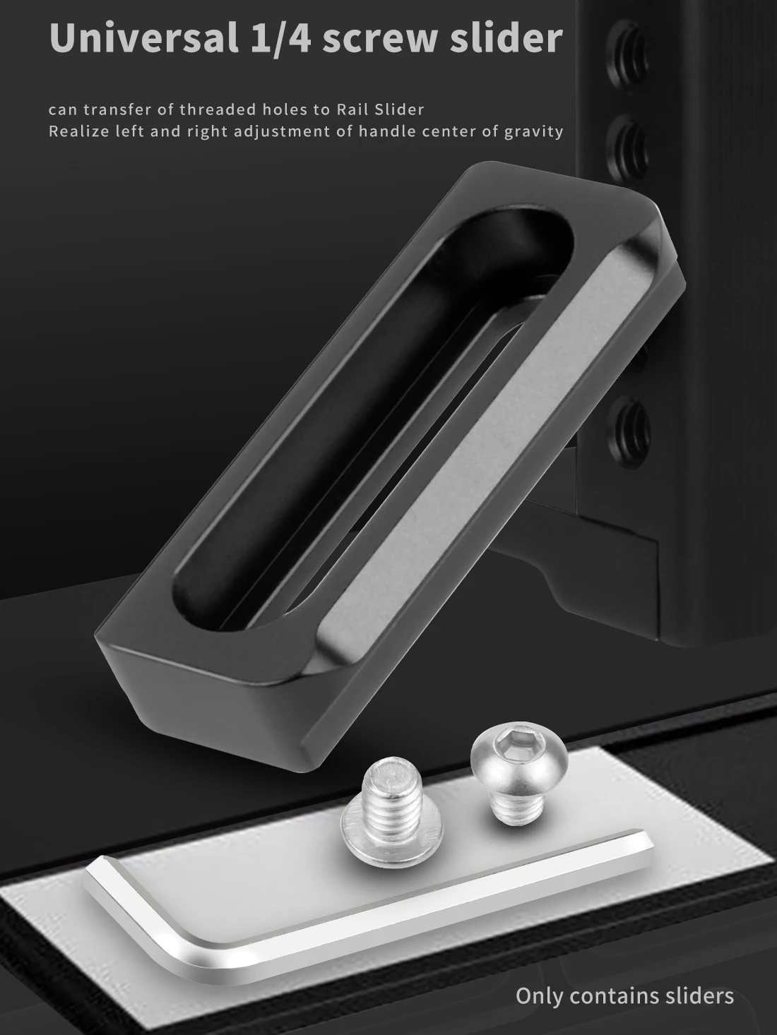 Quick Release Safety Nato Rail Mini 1/4" 3/8" Mount Clamp Slider ...