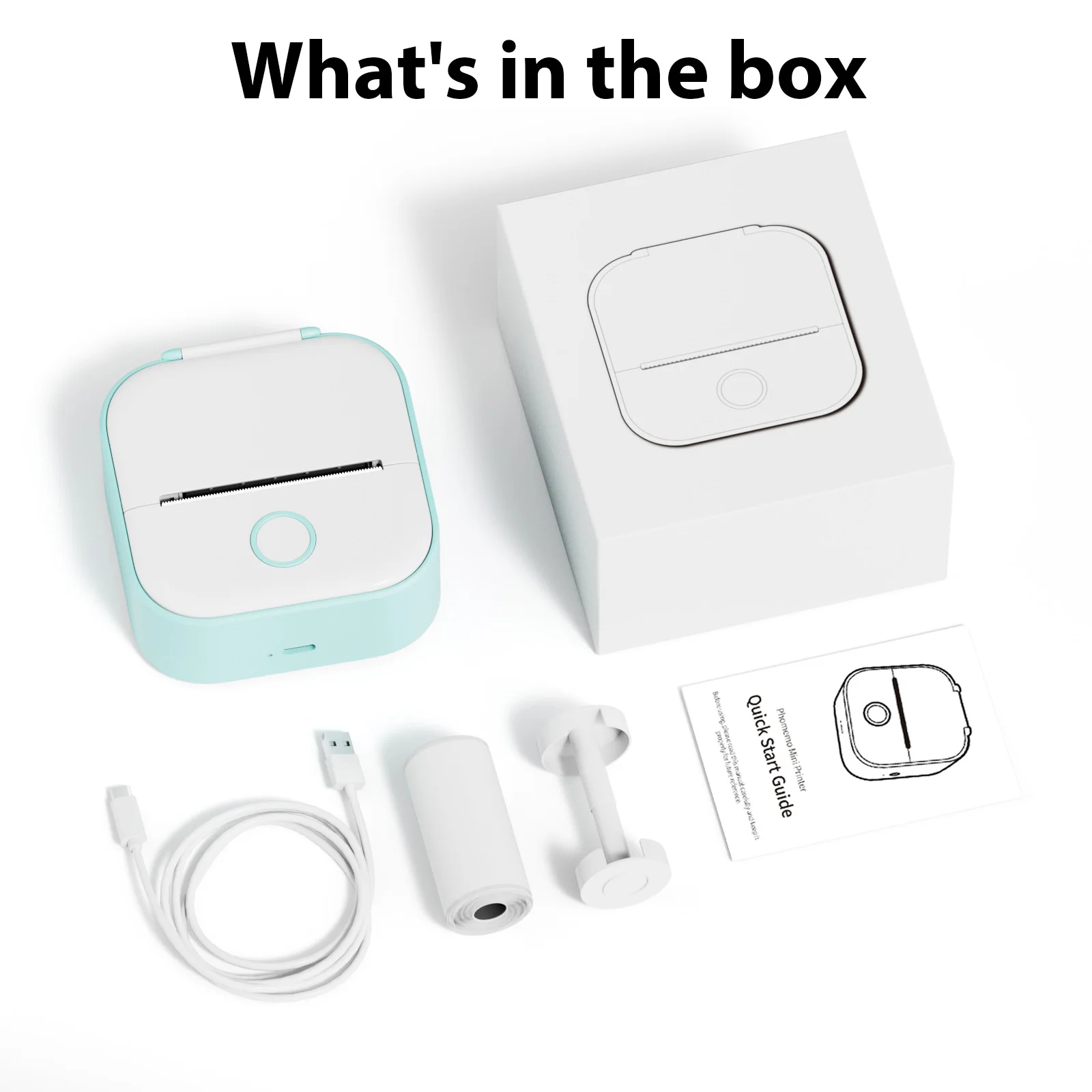 Mini Printer Phomemo T02 Sticky Label Note Photo Thermal Printer Kids ...