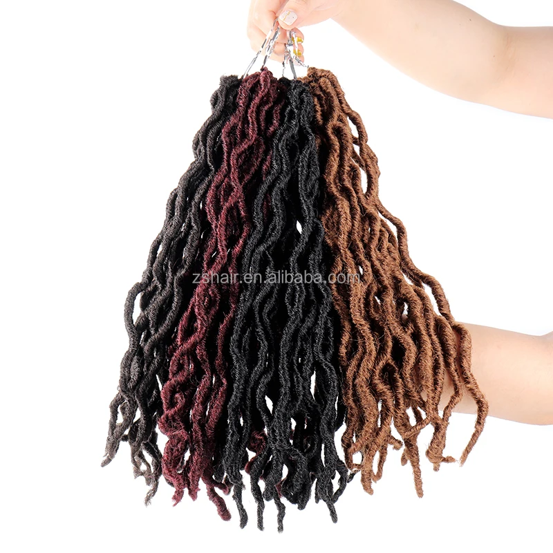 Hot Selling Bo Locs Crochet 12 Inch Curly Goddess Faux Locs For ...