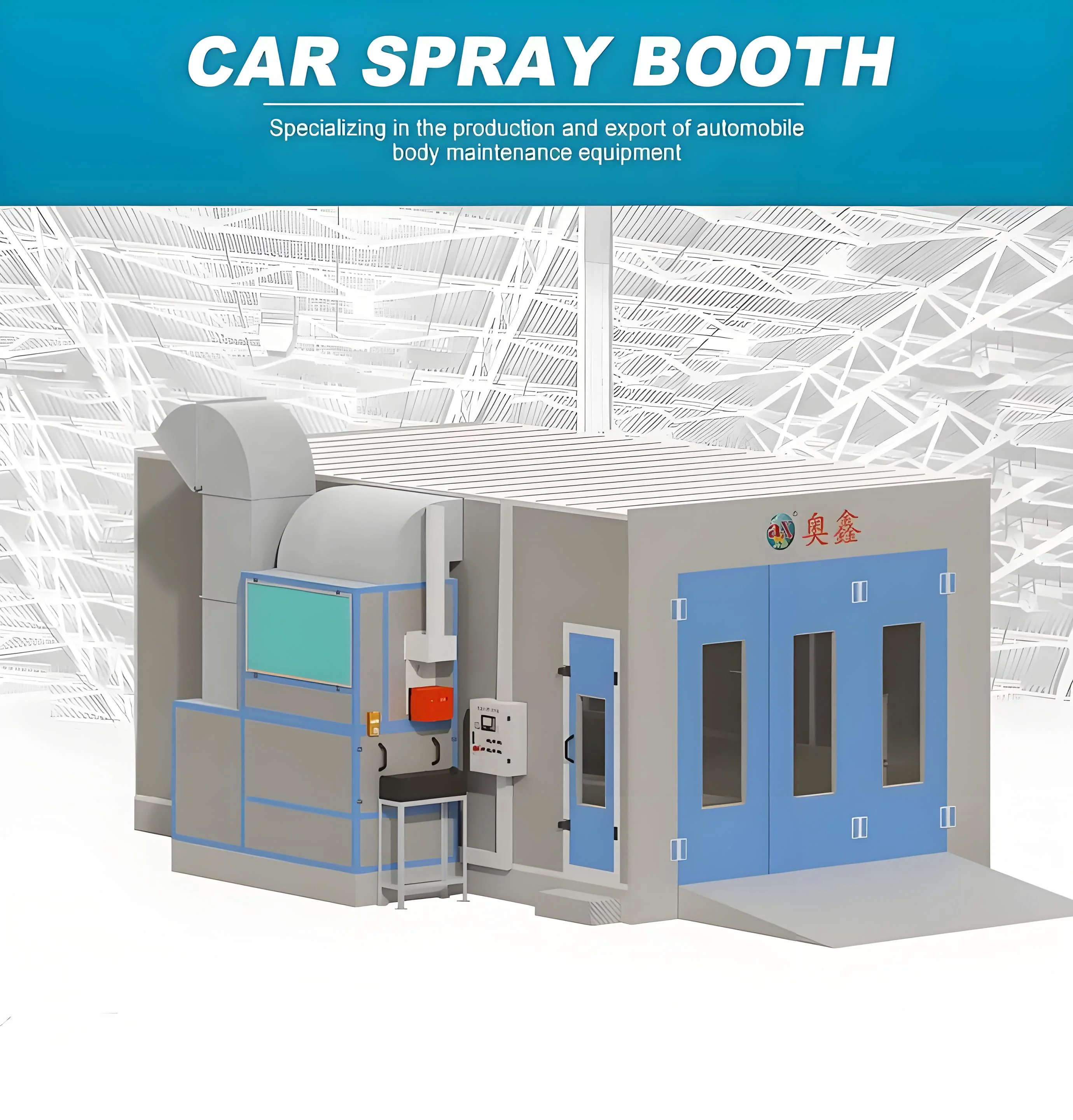 Auto Mobile Garage Spray Booth Container Computerized Machine for Car ...