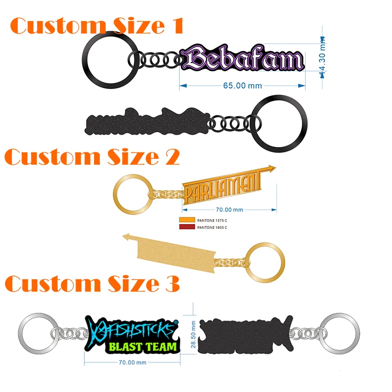 Cheap 2d 3d Soft Enamel Design Keyring Enamel Logo Letter Company Name ...