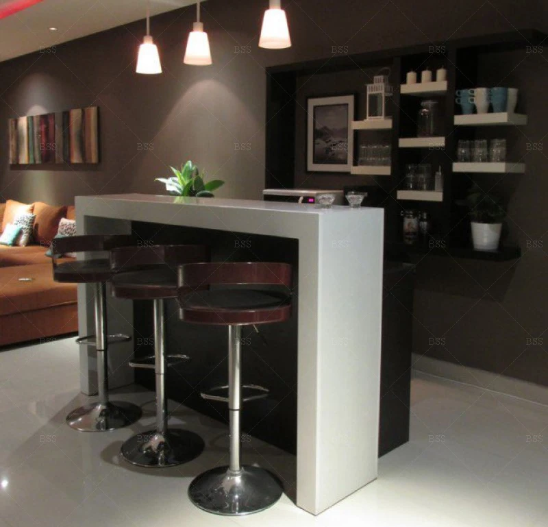 Custom Home Bar Counter Set - Modern Design & Durability