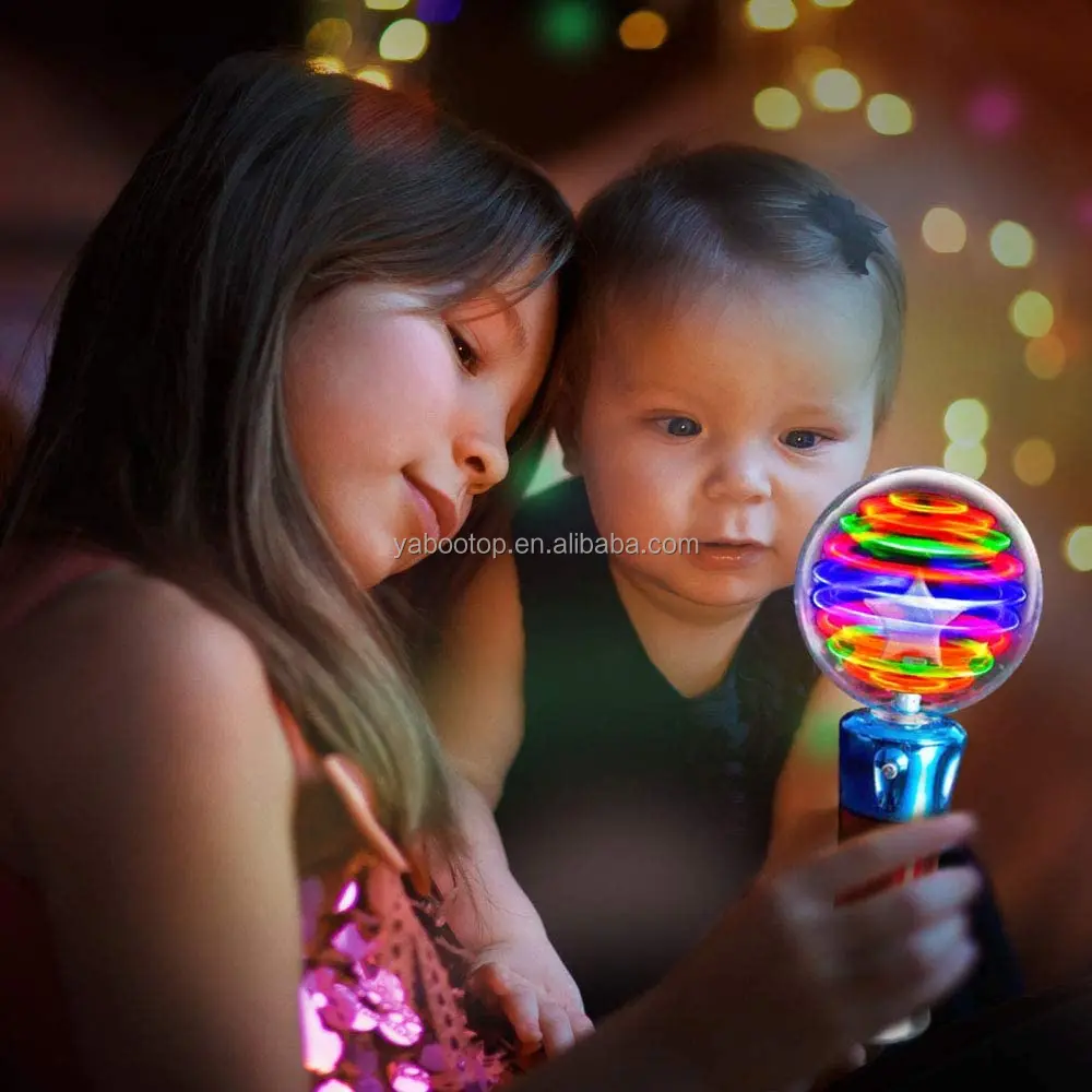 Artcreativity Led Wands For Kids Light Up Orbiter Spinning Wand ...