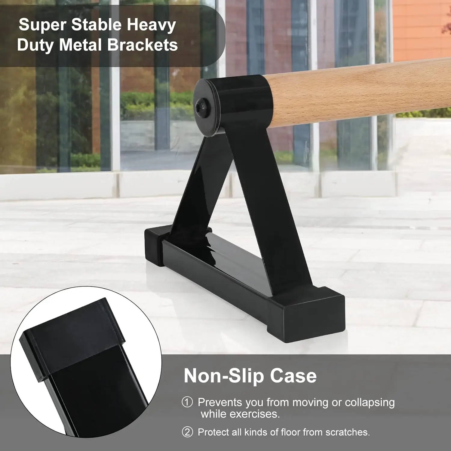 Anti-slip Handstand Bars for Calisthenics Fitness Wood Push up Bars ...