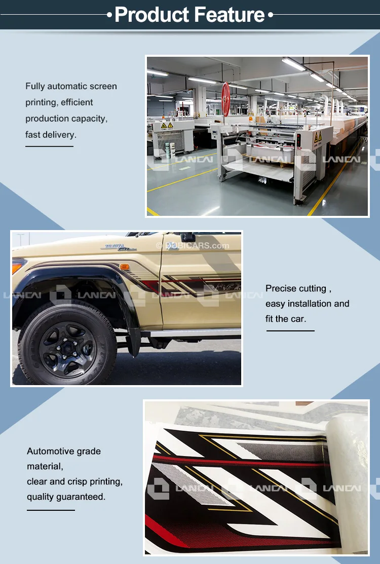 LANCAI Car Decal for 2022 Land Cruiser Sticker for Toyota LC79 DC