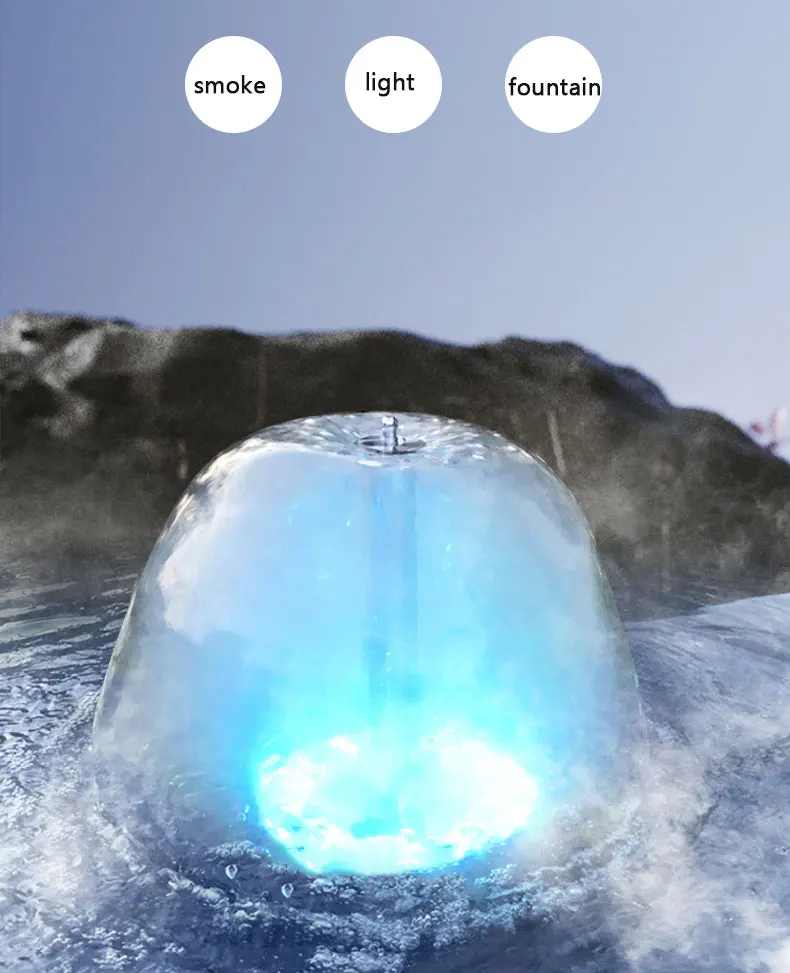 Outdoor Indoor Small Mushroom Shape Nozzle Water Fountain With Rgb Lamp ...