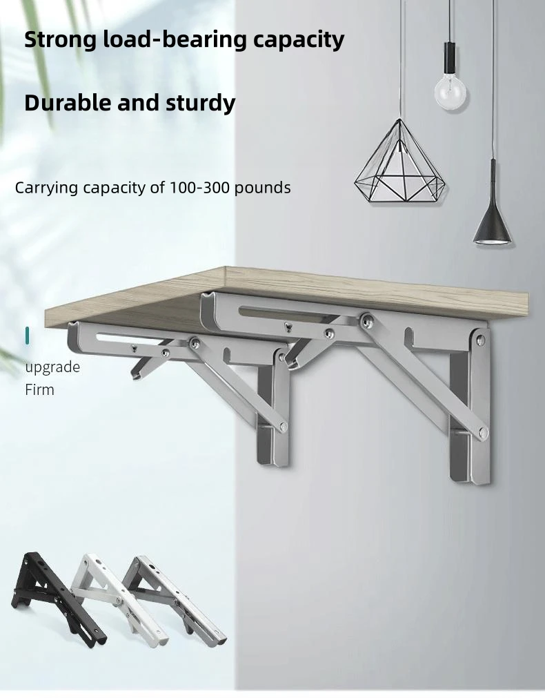 Stainless Steel Triangular Without Punching Folding Table Wall Movable ...
