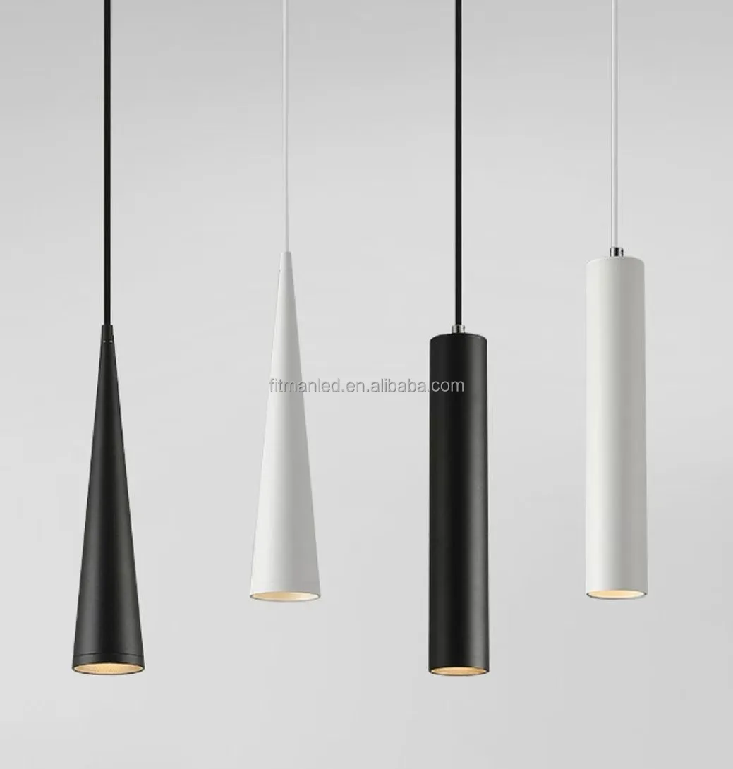 Kitchen Counter Decoration Cylinder Pipe Hanging Lamp Linear Led ...