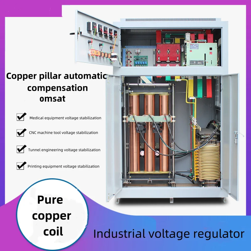 500KVA 380V 3-Phase Automatic Electric Voltage Stabilizer AVR Power ...