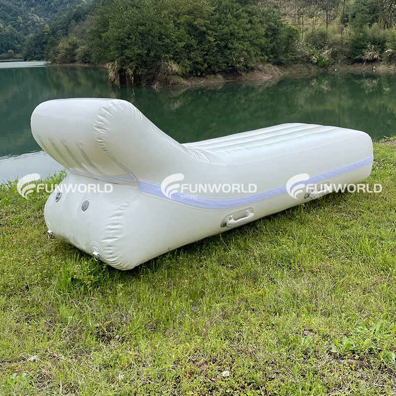 Two Persons Inflatable Floating Lounge Adults Dwf Water Dock Inflatable ...