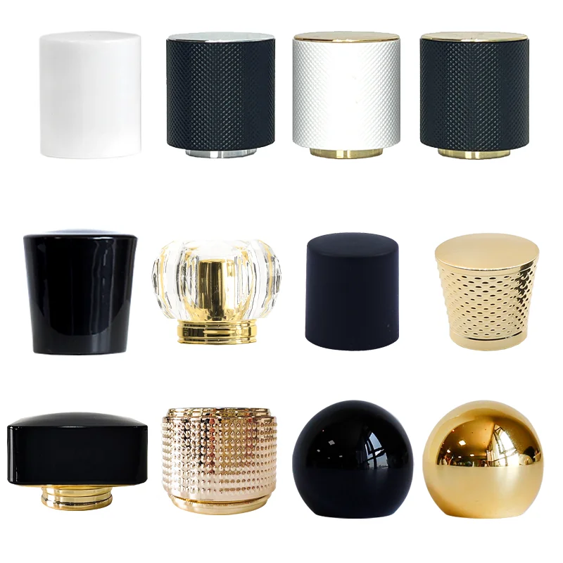 Custom Gold Silver Black Capping Perfume Bottle Cap Lid FEA 15mm ...