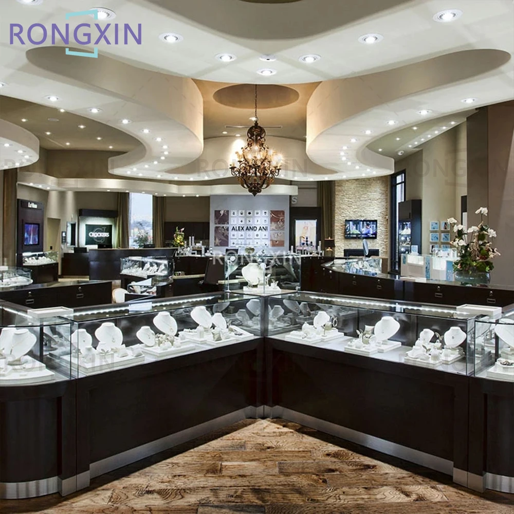 Custom Display Cabinet Jewlery Display Showcase Jewelry Wall Showcase ...